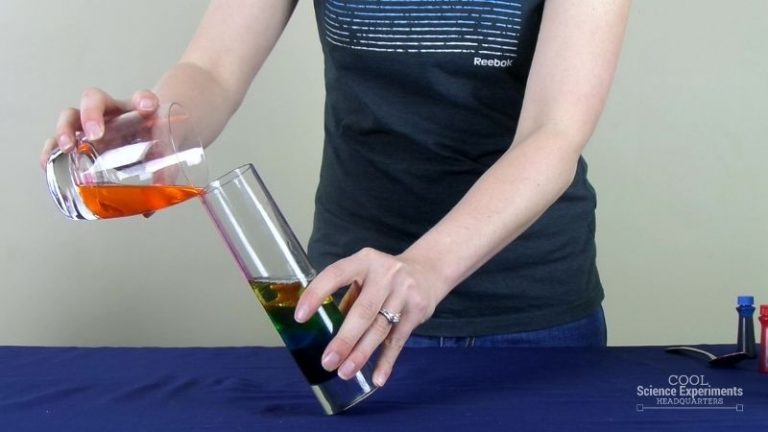 Rainbow in a Jar Science Experiment