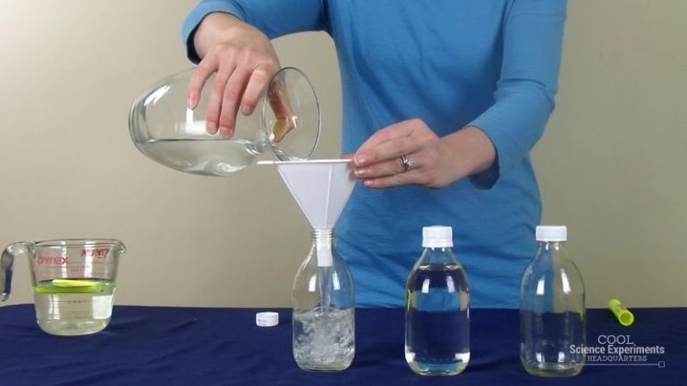 Glowing Water Science Experiment
