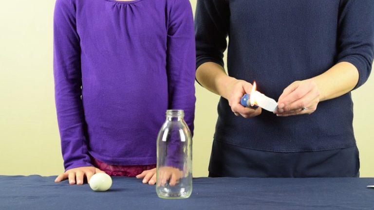 Egg in a Bottle Science Experiment
