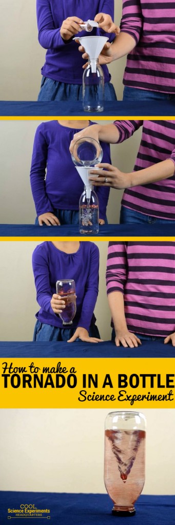 Tornado in a Bottle Science Experiment - Easy to Follow Steps & Video
