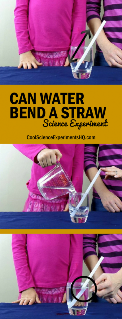 Simple Refraction of Light Science Experiment - Can Water Bend a Straw?