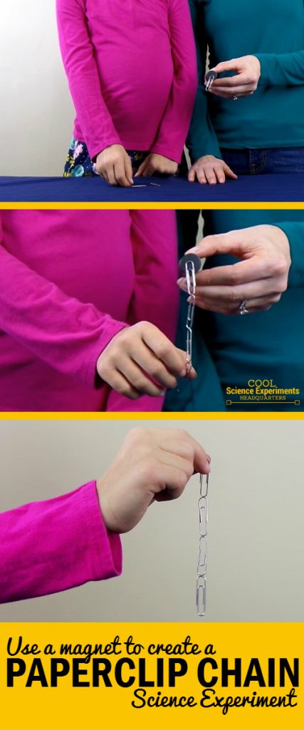 Use a Magnet to Make a Paperclip Chain Science Experiment