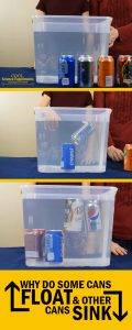 Floating and Sinking Soda Pop Cans Science Experiment