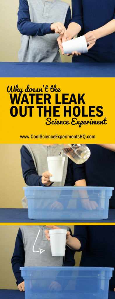 Gravity: Will the Water Leak Out Science Experiment