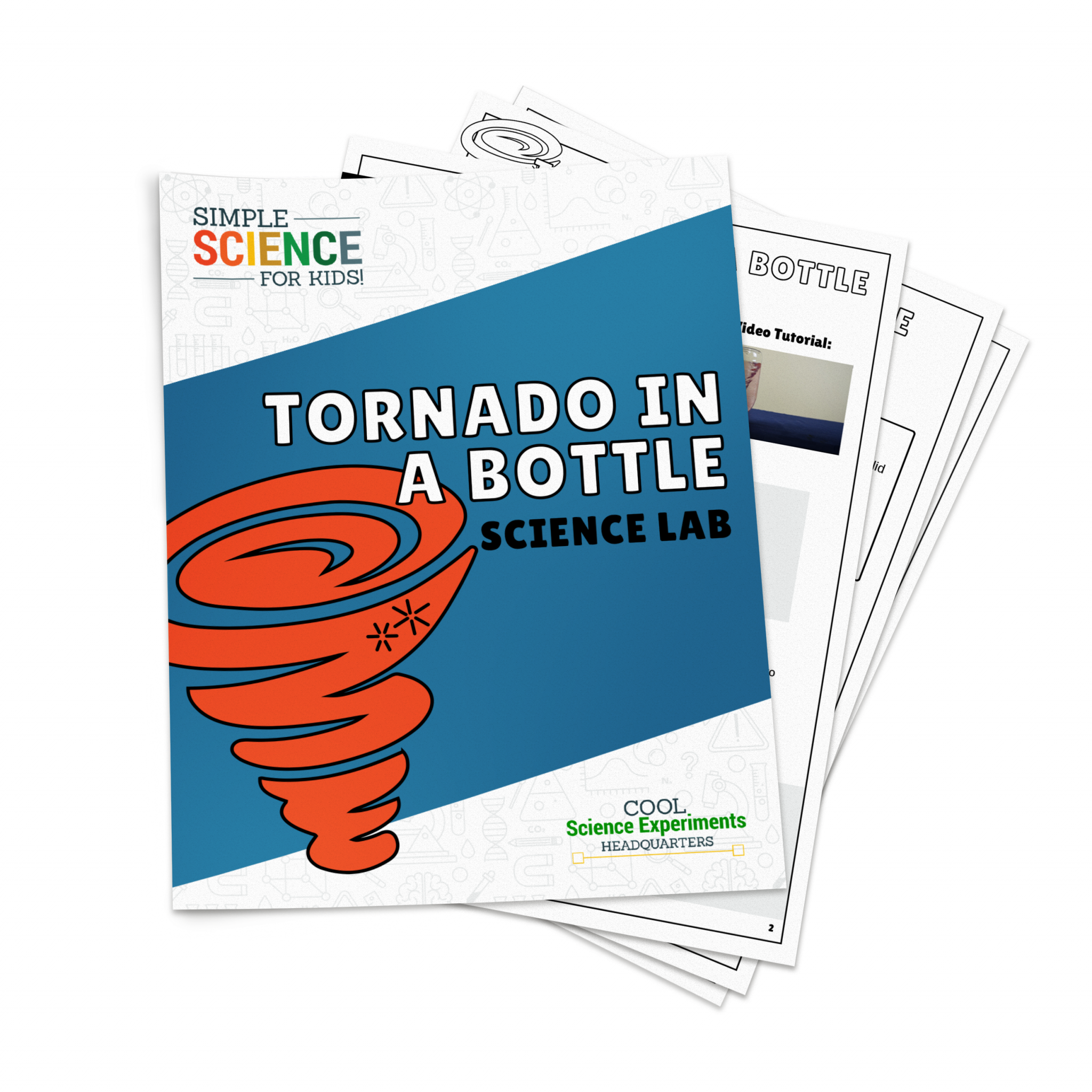 Tornado in a Bottle Science Experiment - Easy to Follow Steps & Video