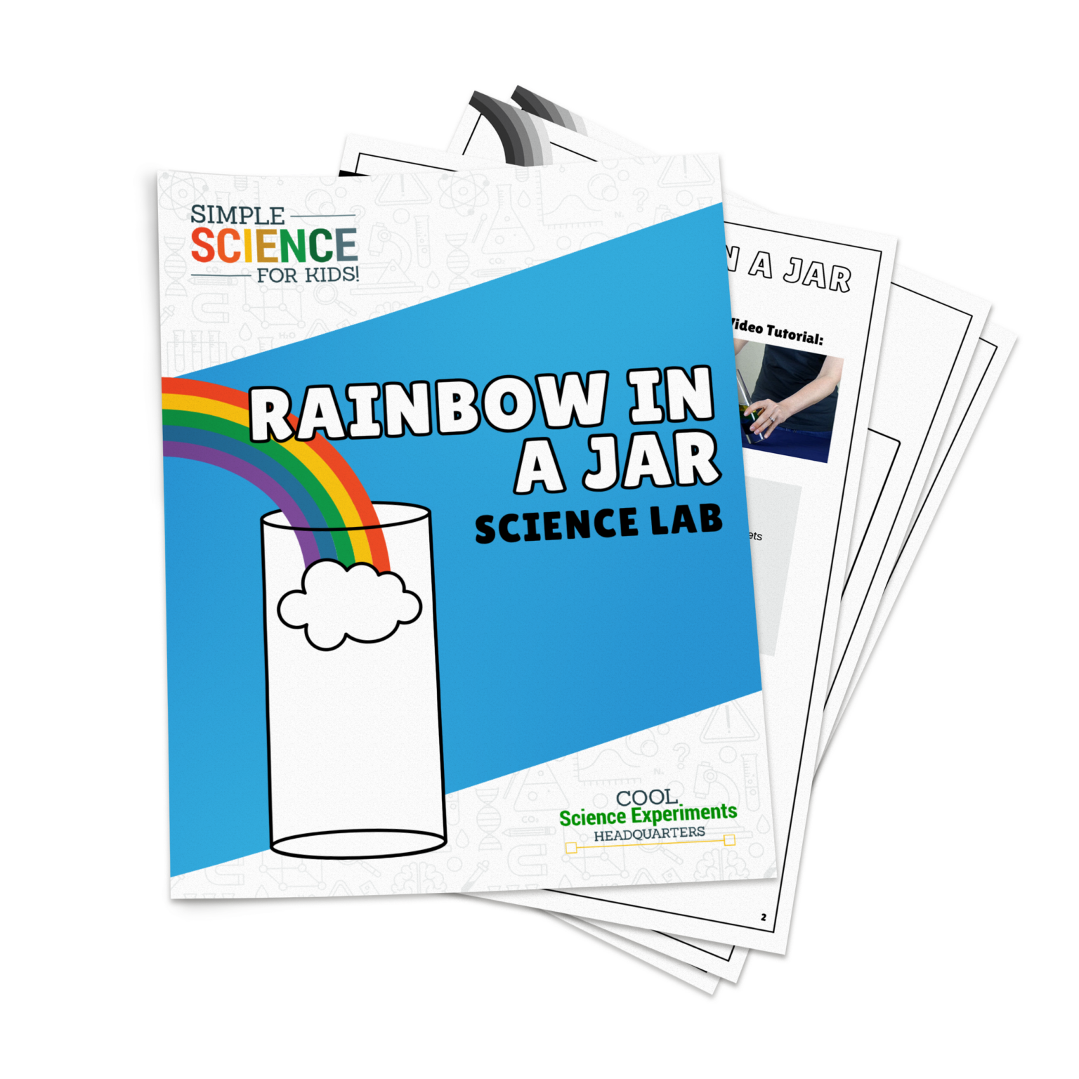 Rainbow in a Jar Science Experiment