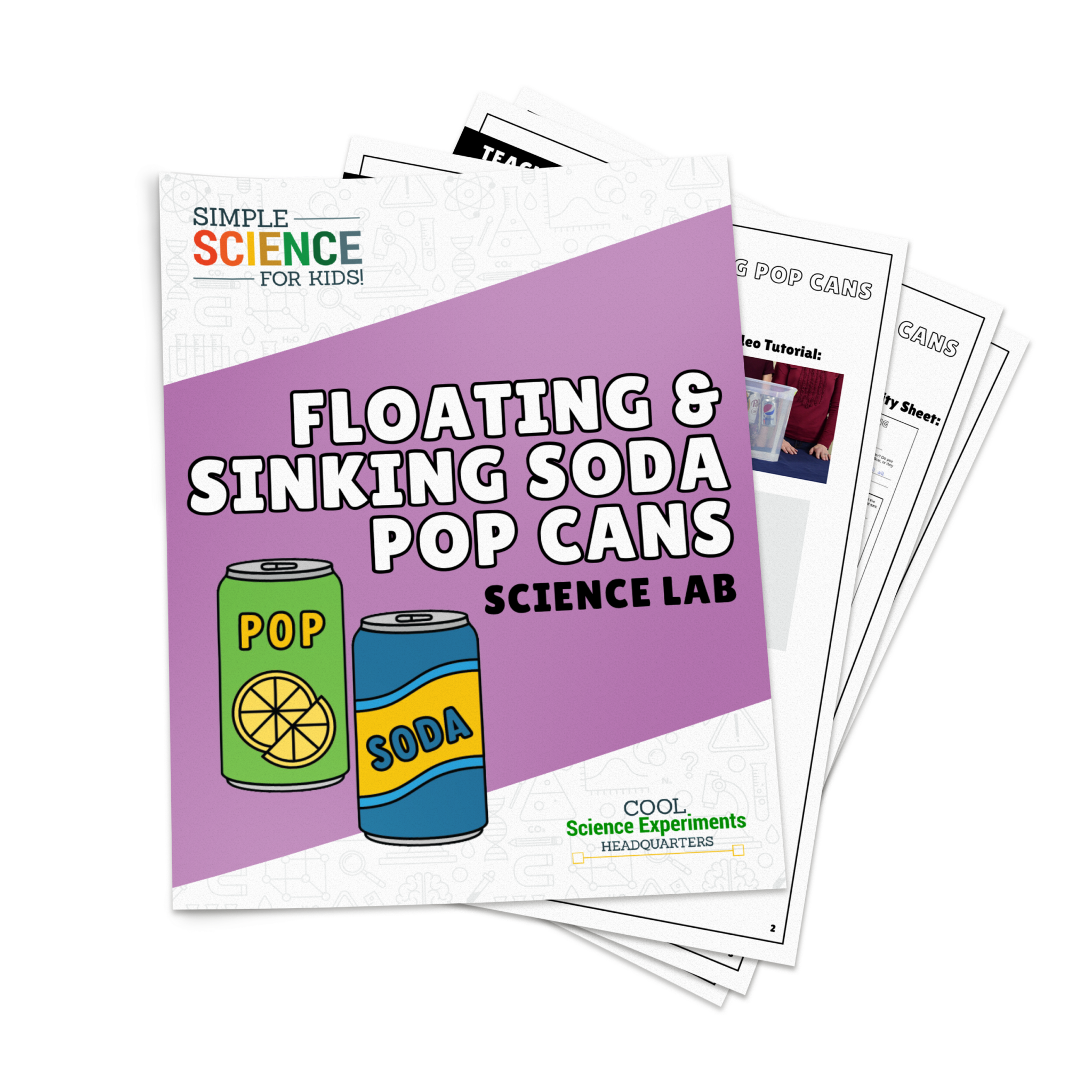 Floating and Sinking Soda Pop Cans Science Experiment