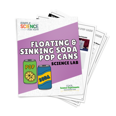 Floating and Sinking Soda Pop Cans Science Experiment