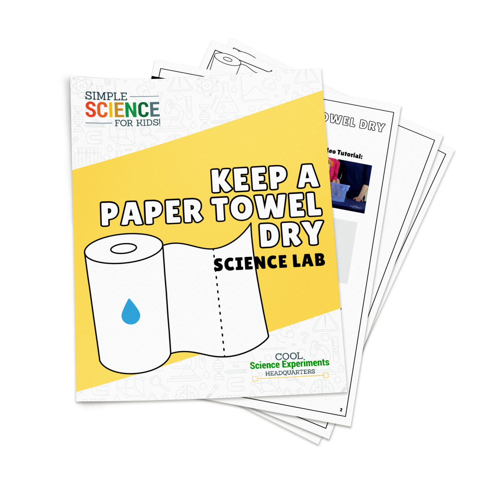 Keep a Paper Towel Dry Under Water Science Experiment