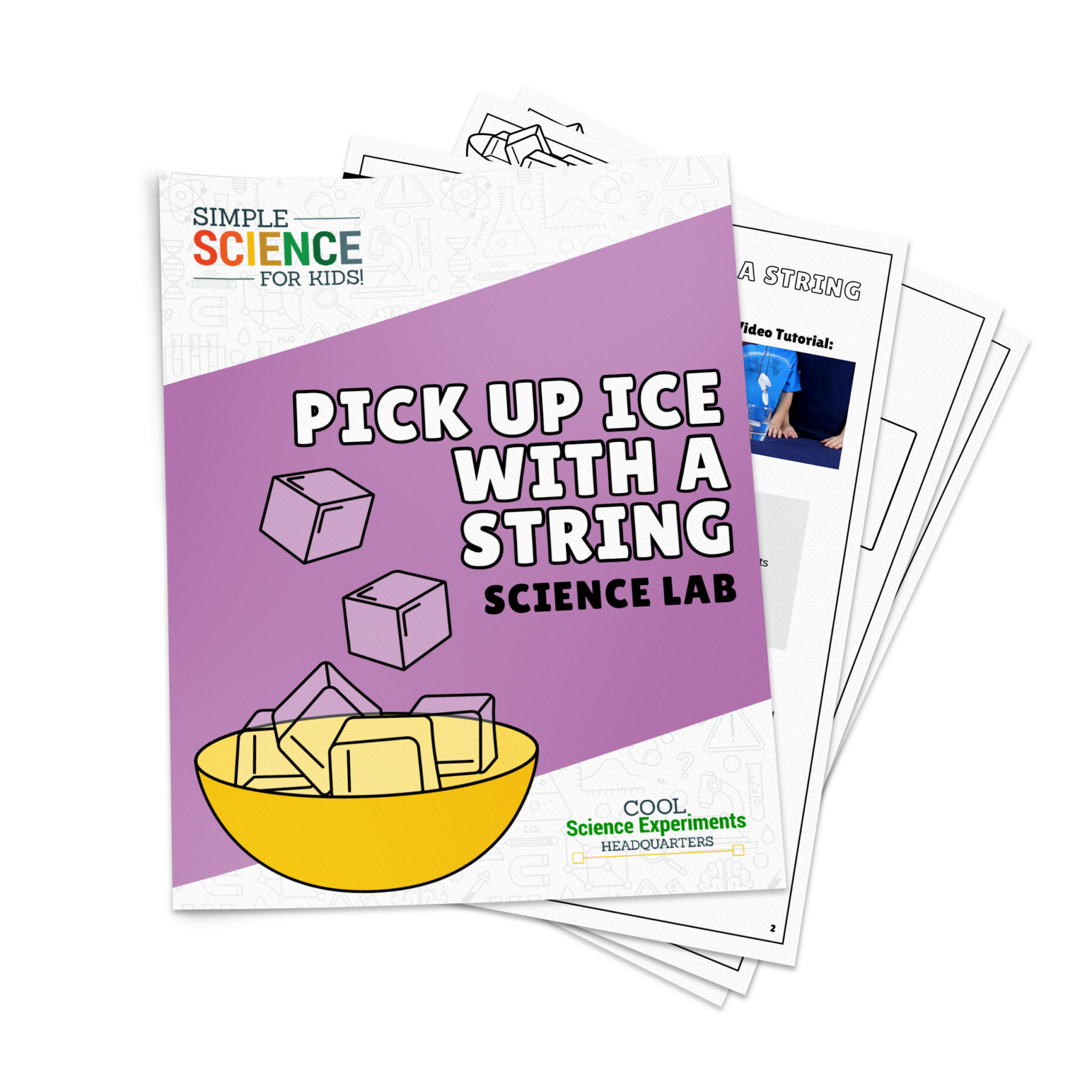 How to Pick Up Ice with a String Science Experiment