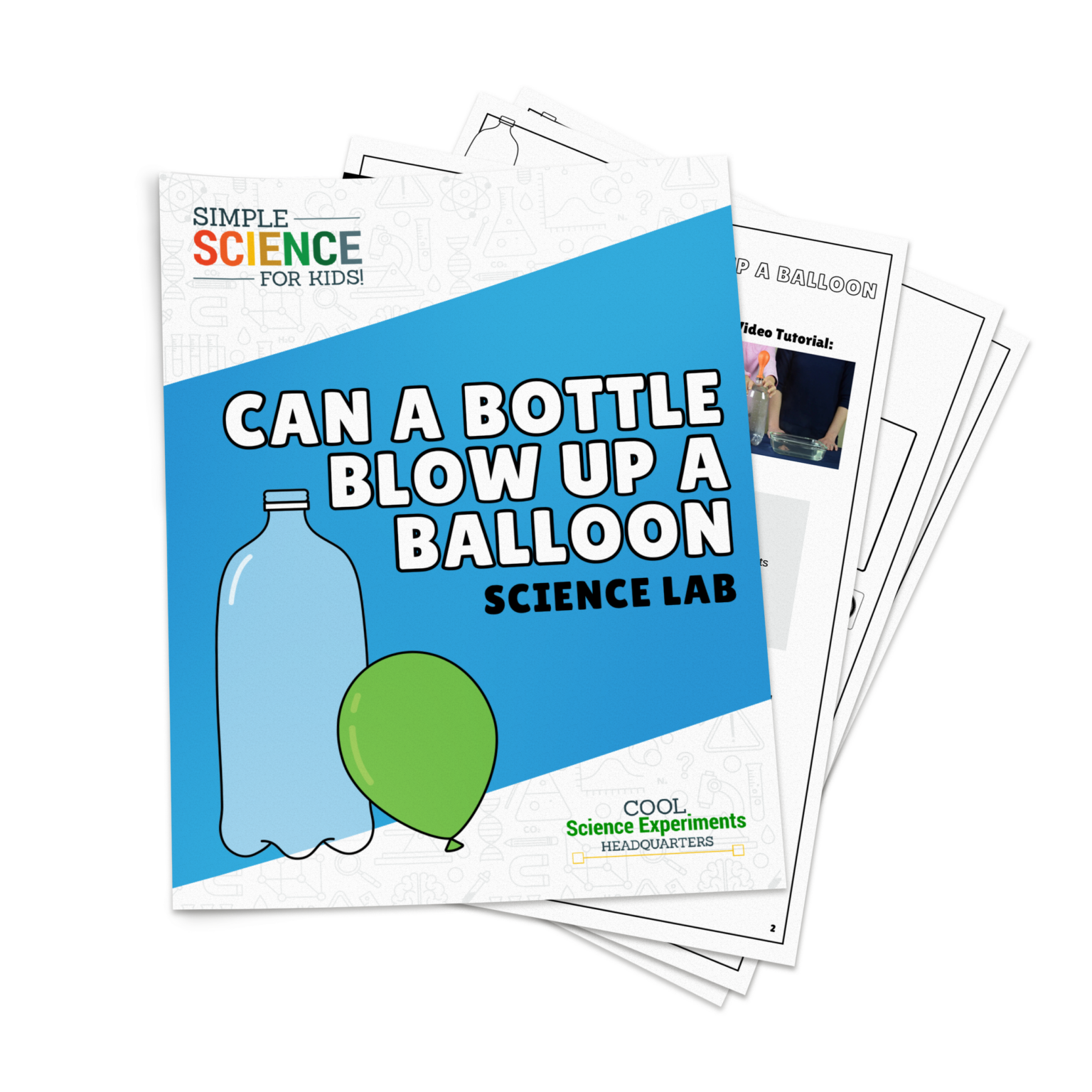 Use a Bottle to Blow-up a Balloon Science Experiment