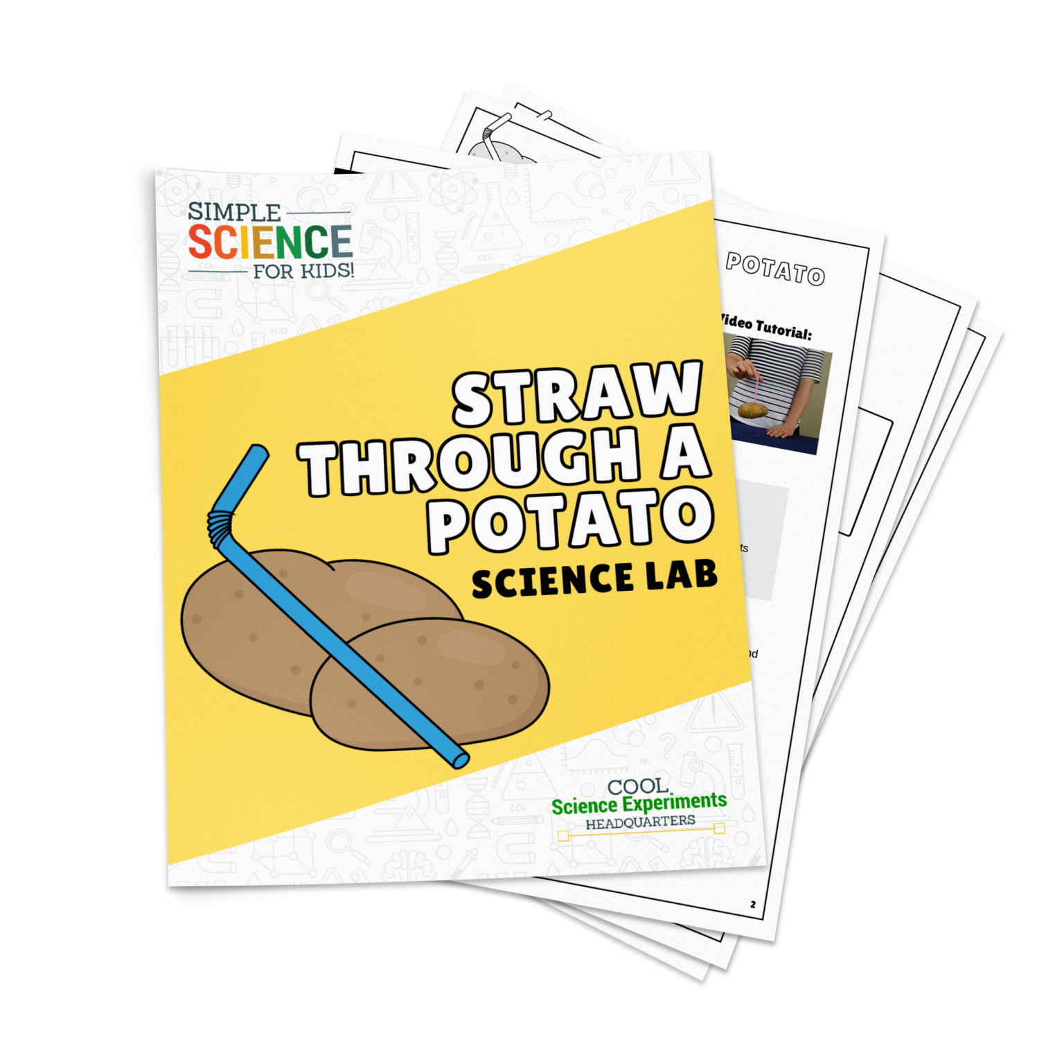Straw Through a Potato Science Experiment